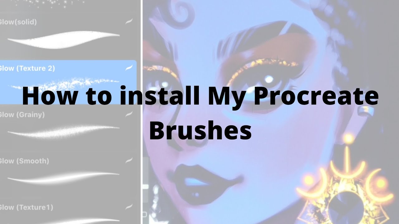 How to install my Procreate Brushes - YouTube