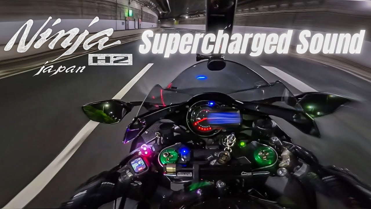 Actual supercharger and wind noise by Ninja H2 Episode 76/東京/Japan ...