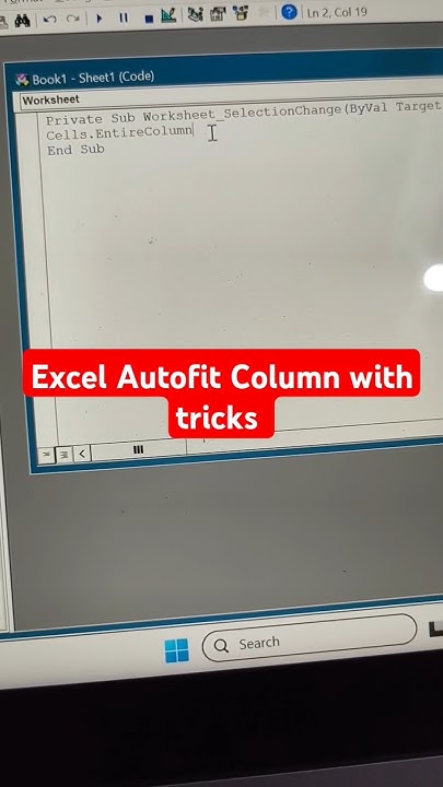 Excel Autofit Column with tricks #shortvideo #shortsyoutube #viralreels #excel #computer # ...