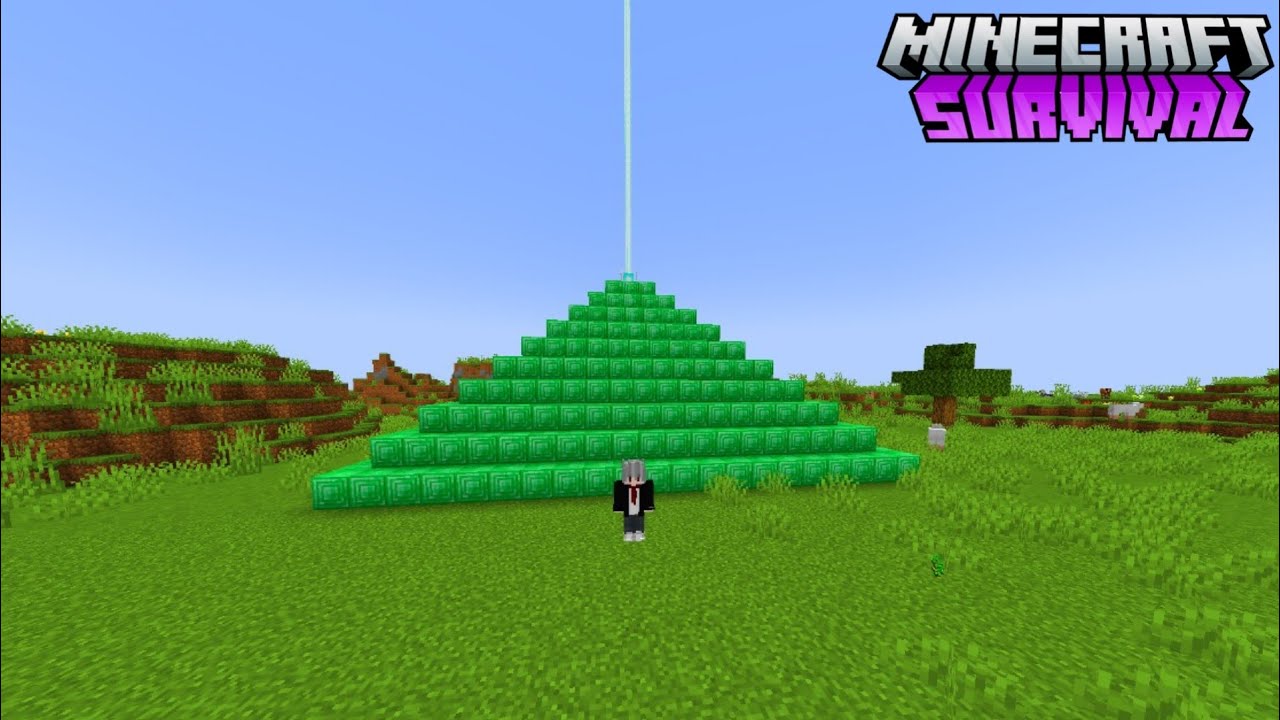 Emerald Pyramid In Minecraft Survival 😱 | Not Spidy - YouTube