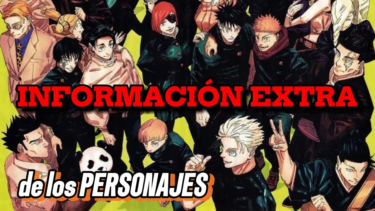 CURIOSIDES DE PERSONAJES en JUJUTSU KAISEN - YouTube