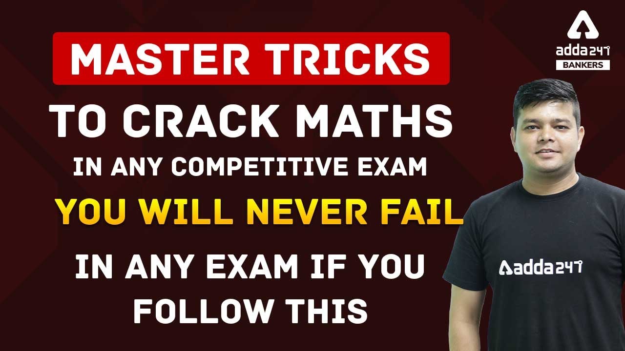 Master Tricks To Crack Maths in any Competitive Exam || You Will Never ...