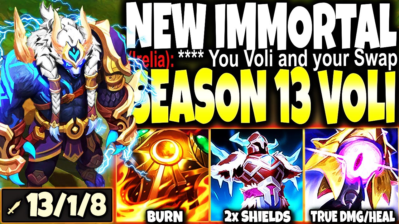 A Toxic Season 13 Irelia got TILTED vs New Immortal Volibear Build 🔥 ...