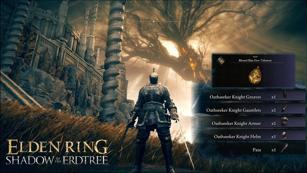 Oathseeker Knights Armor Set | Pata Blades | Blessed Blue Dew Talisman ...