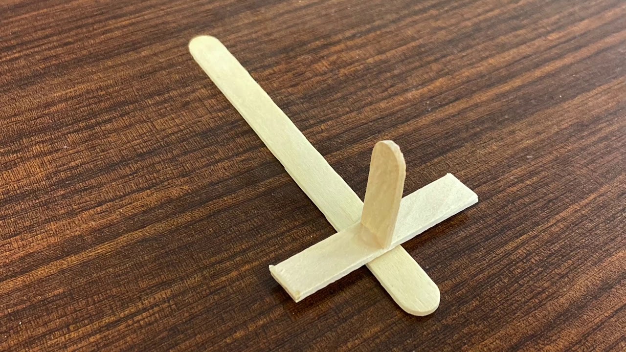 Diamond Bar DIY: Popsicle Stick Airplane - YouTube