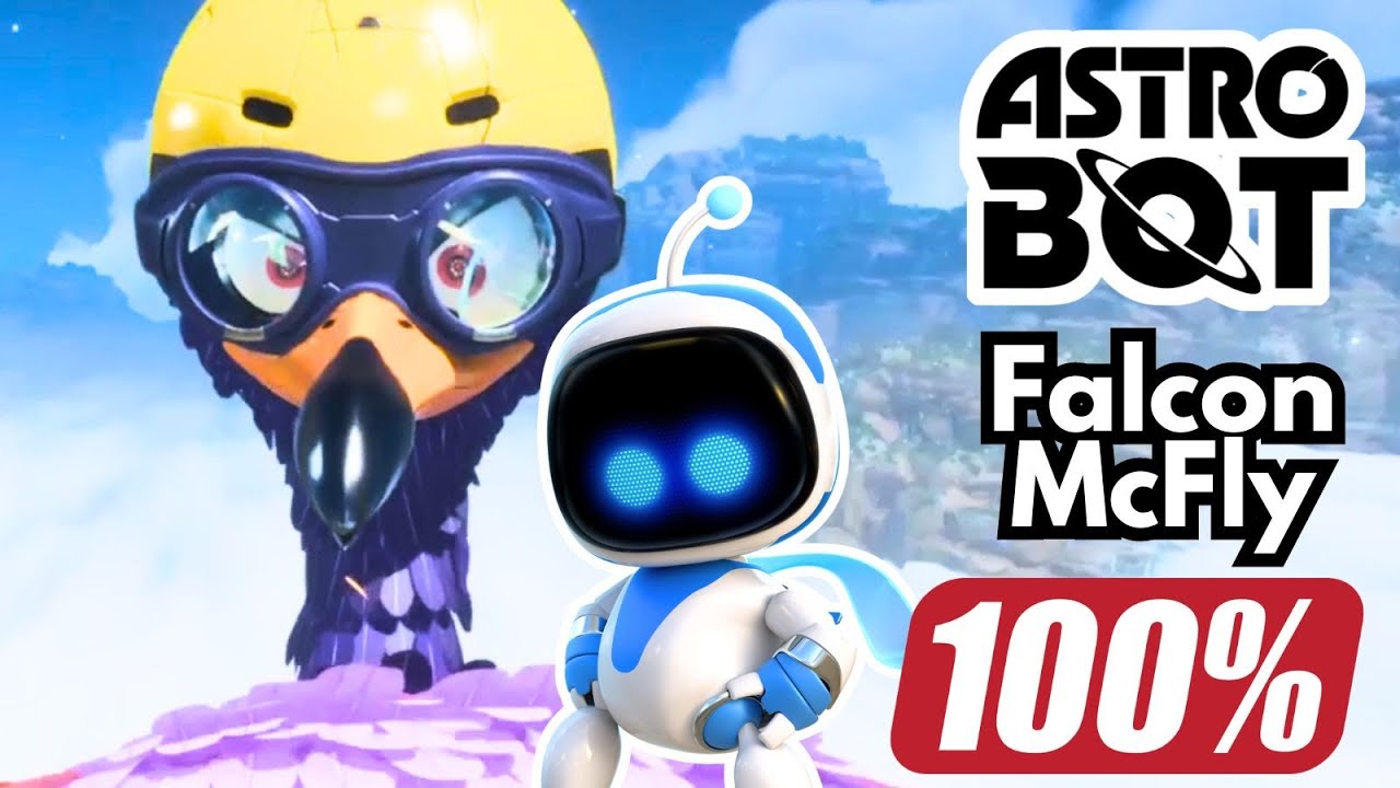 Astro Bot Falcon McFly Boss Fight Walkthrough Guide 100% All Bots Rescued - YouTube