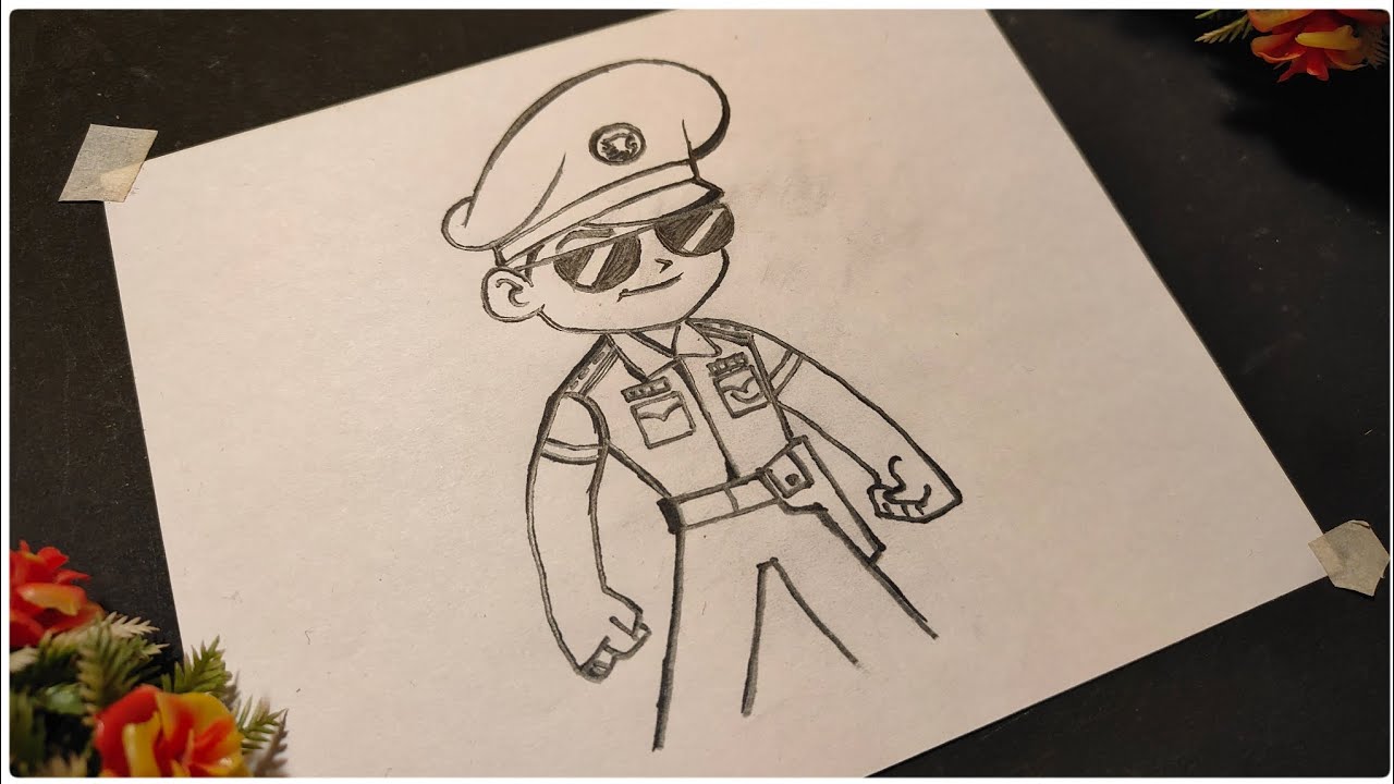 How to draw little Singham easy step by step || Little singham drawing ...