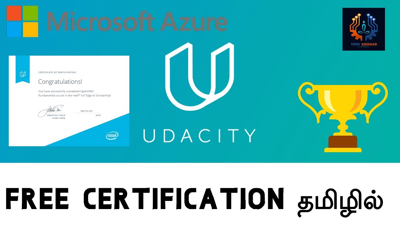 how to get udacity scholarship ?🤔 | Free 🏆 Certification🎖 | Tamil | tech siddhar | #TS #udacity ...