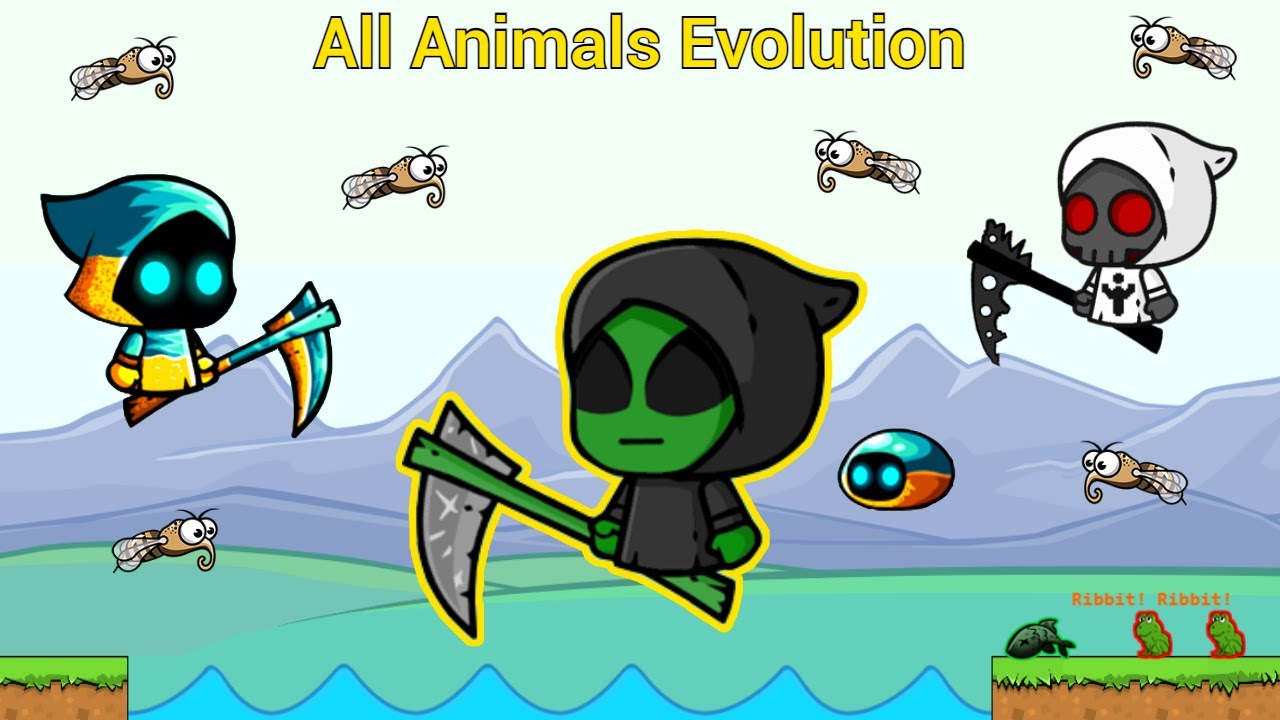 All Animals Evolution And The Epic Fighter Alien Reaper (EvoWorld.io ...