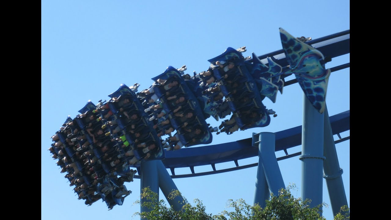 Manta Flying Coaster (HD) - SeaWorld Orlando - YouTube