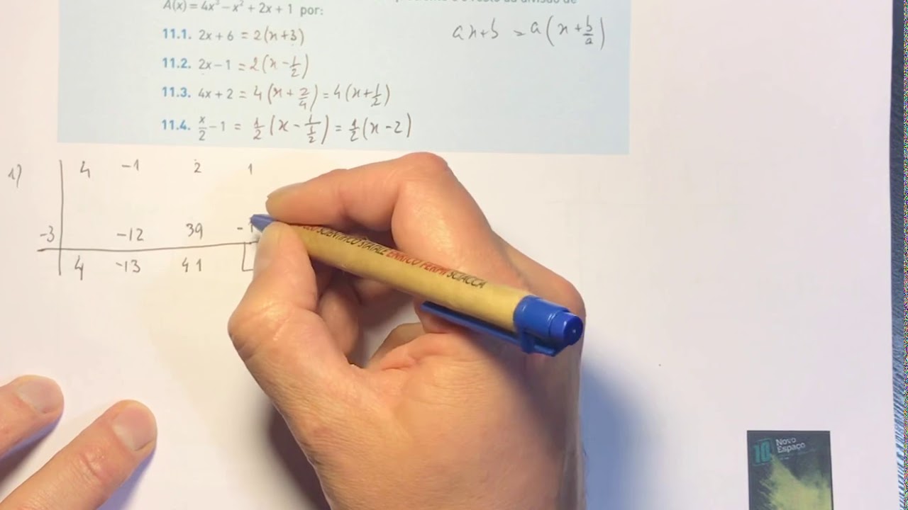 Regra de Ruffini com divisor do tipo ax+b - YouTube
