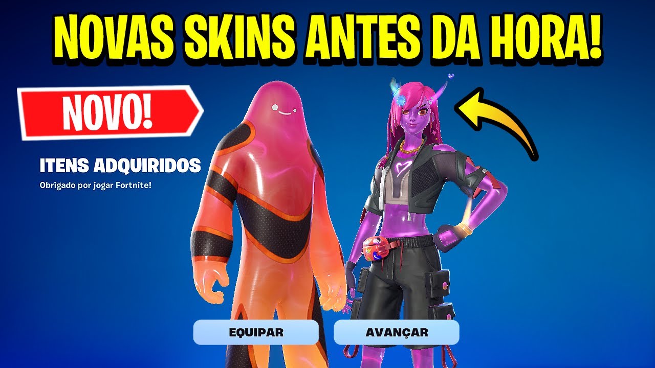 LIBEREI AS SKINS DA NIKE AIRPHORIA VOL.2 ANTES DA HORA - Fortnite - YouTube