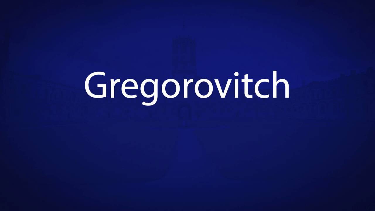 How to pronounce Gregorovitch [ Harry potter characters] - YouTube