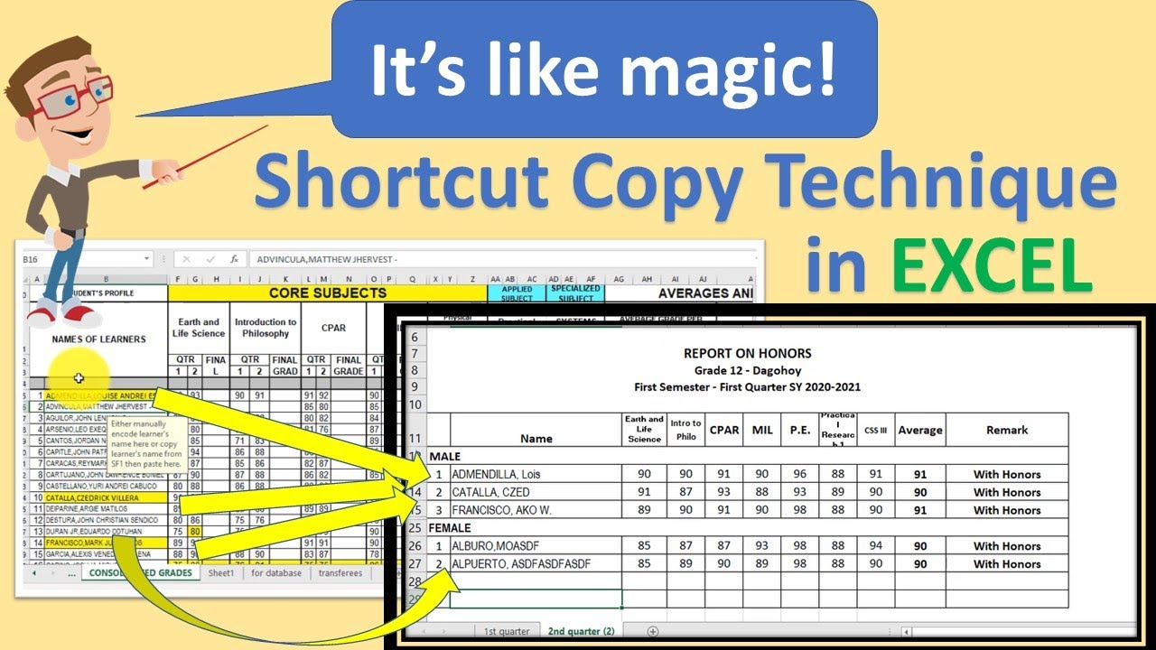 EXCEL Shortcut Copy Techniques For Teachers Grades Report Etc YouTube excel-shortcut-copy-techniques-for-teachers-grades-report-etc-youtube
