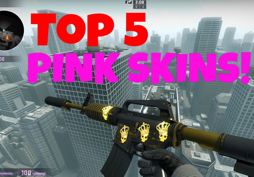 Cs:Go Top 5 Pink Skins Ever! (Classified) Sticker Heaven! - YouTube
