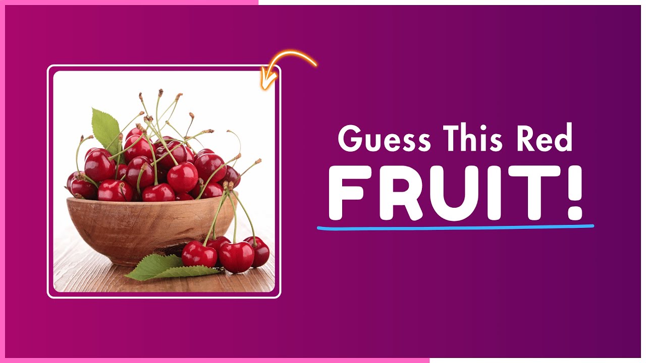Guess The Red Colored Fruits in 3 Seconds 🍎 | Fruit Quiz Challenge ...