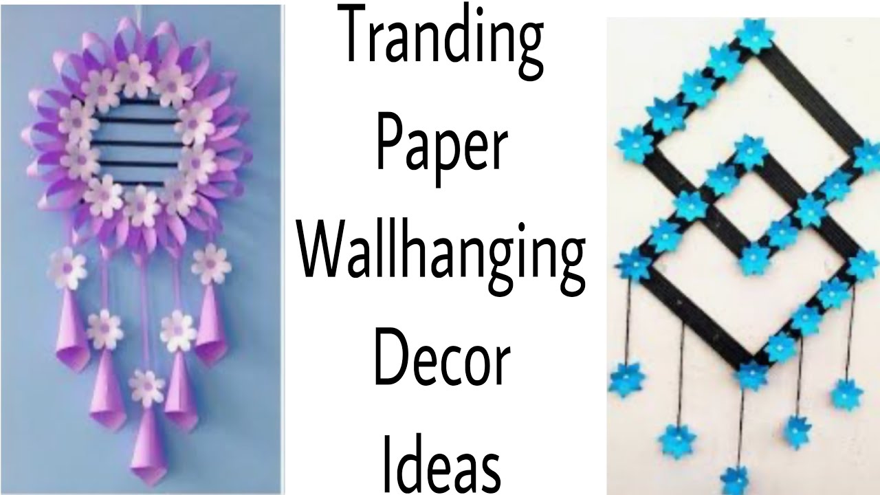 Top 2 Tranding paper wallhanging decor ideas so beautiful and very easy ...