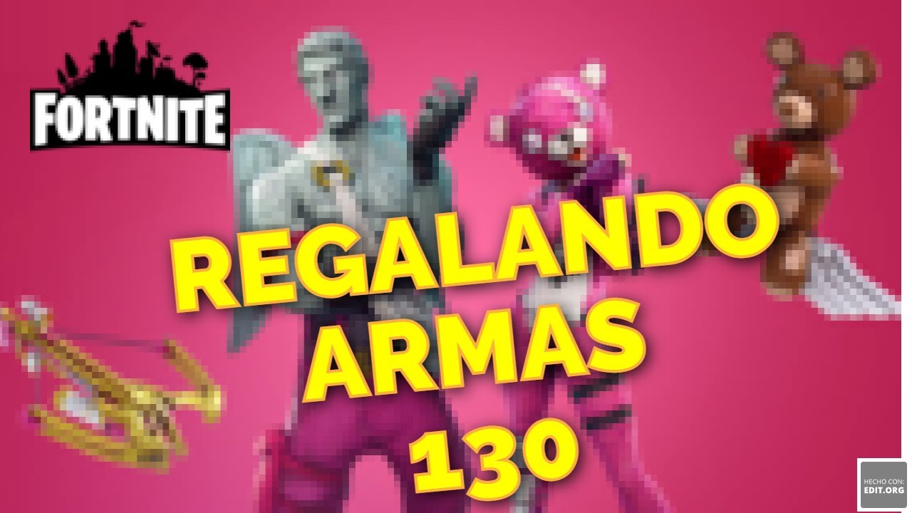 Regalando Armas 130 Y Materiales A Full| FORTNITE SALVAR EL MUNDO - YouTube