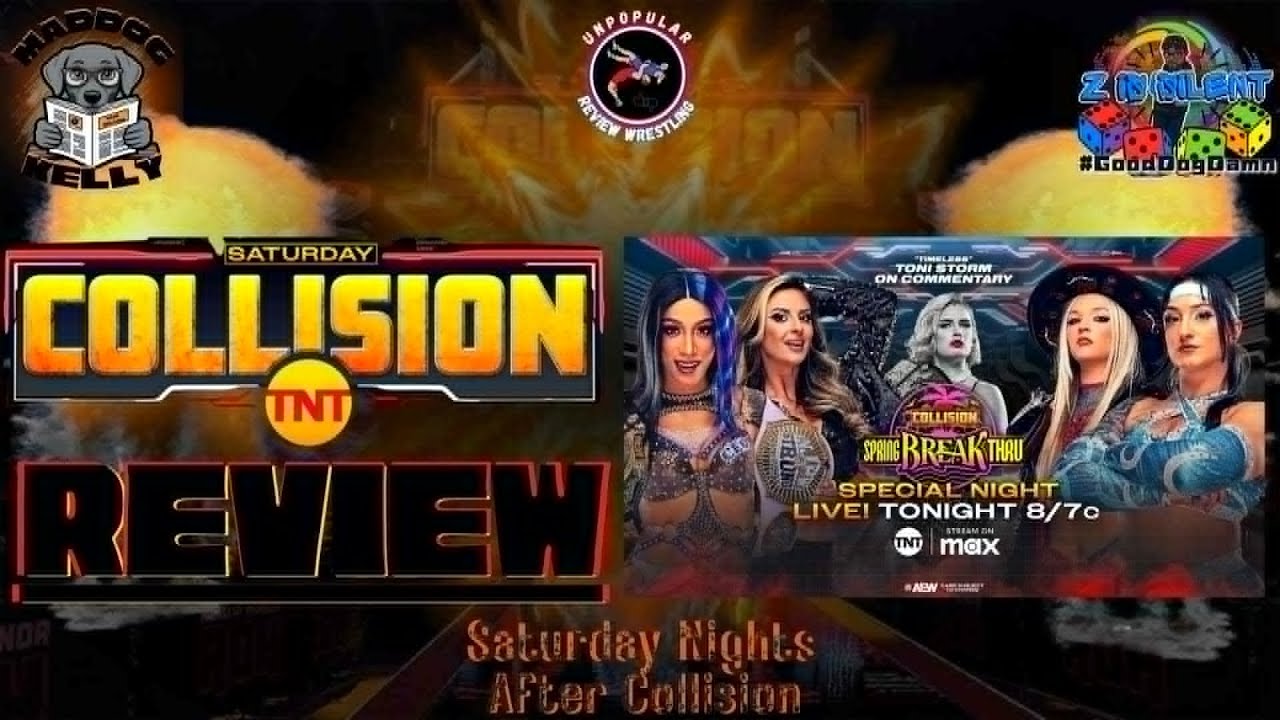 AEW Collision Review Show- Spring BreakThru - YouTube