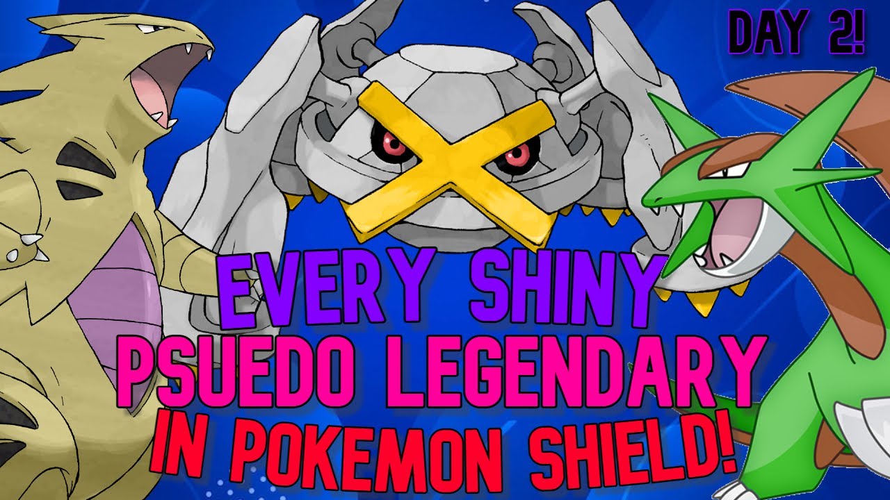 day 2 of my quest for EVERY SHINY PSUEDO LEGENDARY in POKEMON SHIELD ...