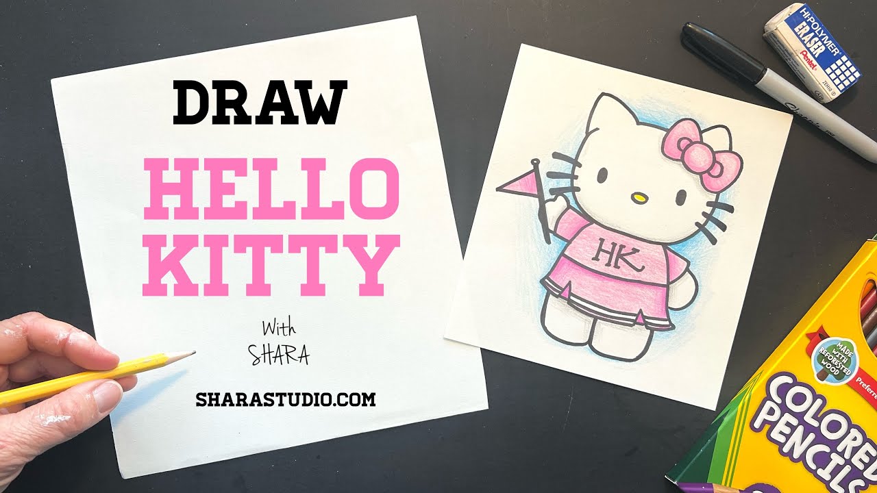 How to draw Hello Kitty - YouTube