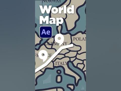 Create World Map Animations in After Effects #tutorial - YouTube