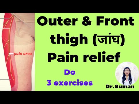 Outer thigh pain relief exercises || Meralgia paresthetica || Treatment ...