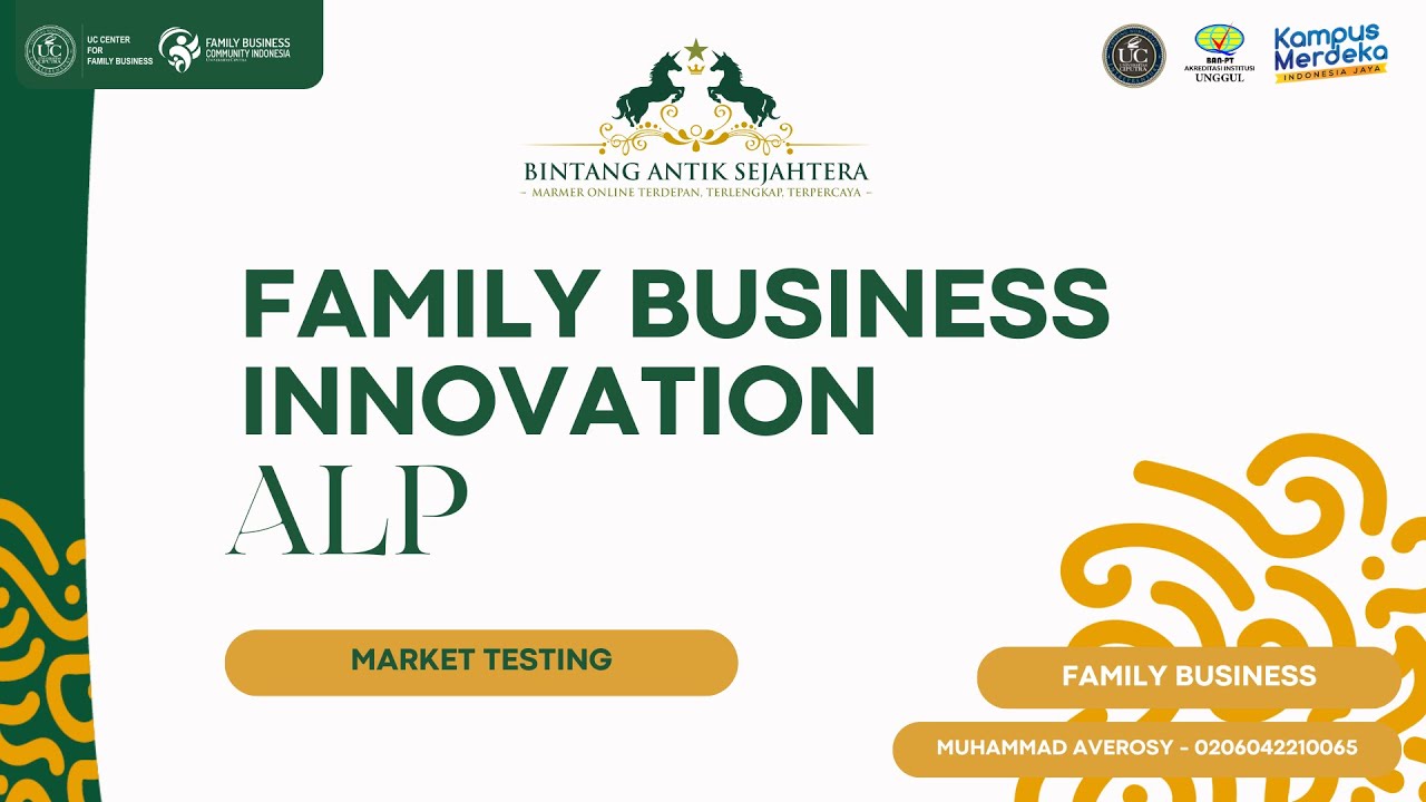 ALP FAMILY BUSINESS - MARKET TESTING - YouTube