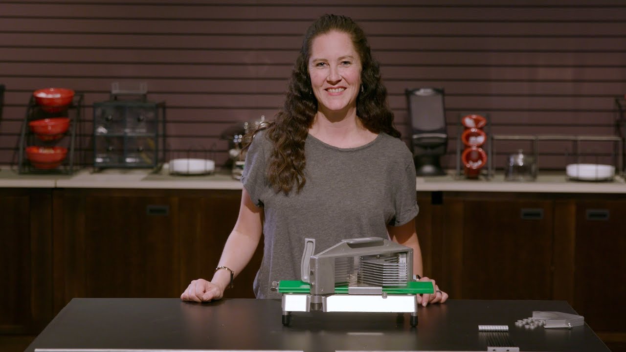 Replacing the Frame with the Blade on your Hubert Brand Tomato Slicer ...