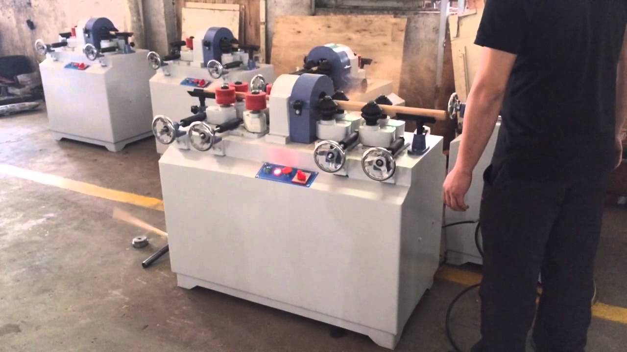MC9060B roud pole woodworking machine - YouTube