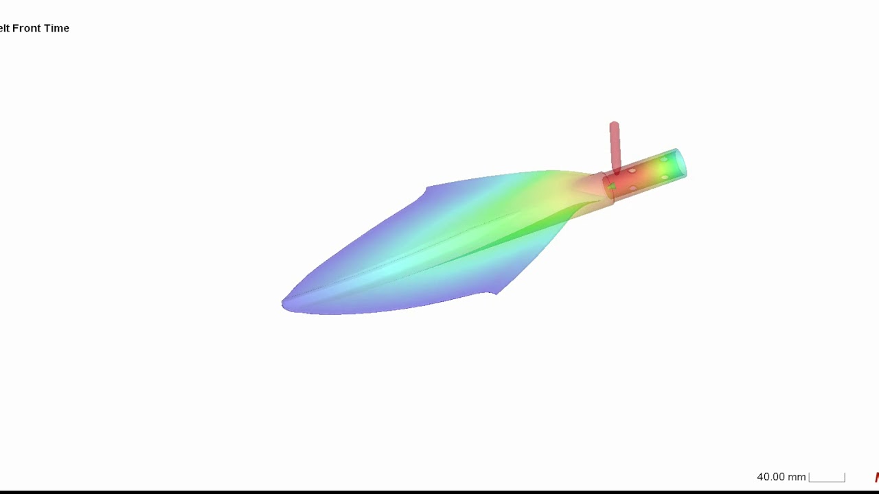 Moldex3D Water-Assisted Injection Molding Simulation - YouTube