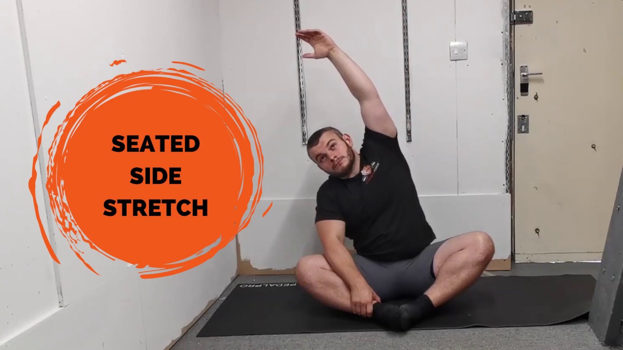 Seated Side Stretch - Demonstration - YouTube