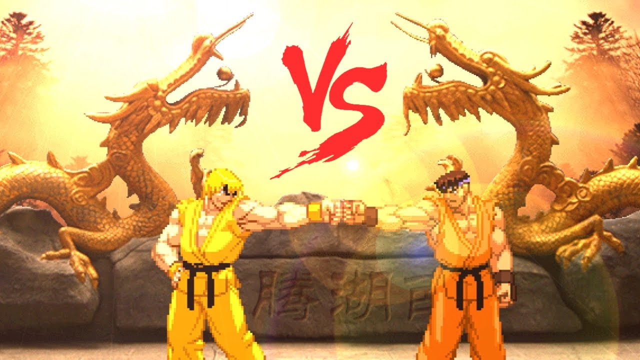 Ken Masters VS Ryu Mugen Street Fighter - YouTube