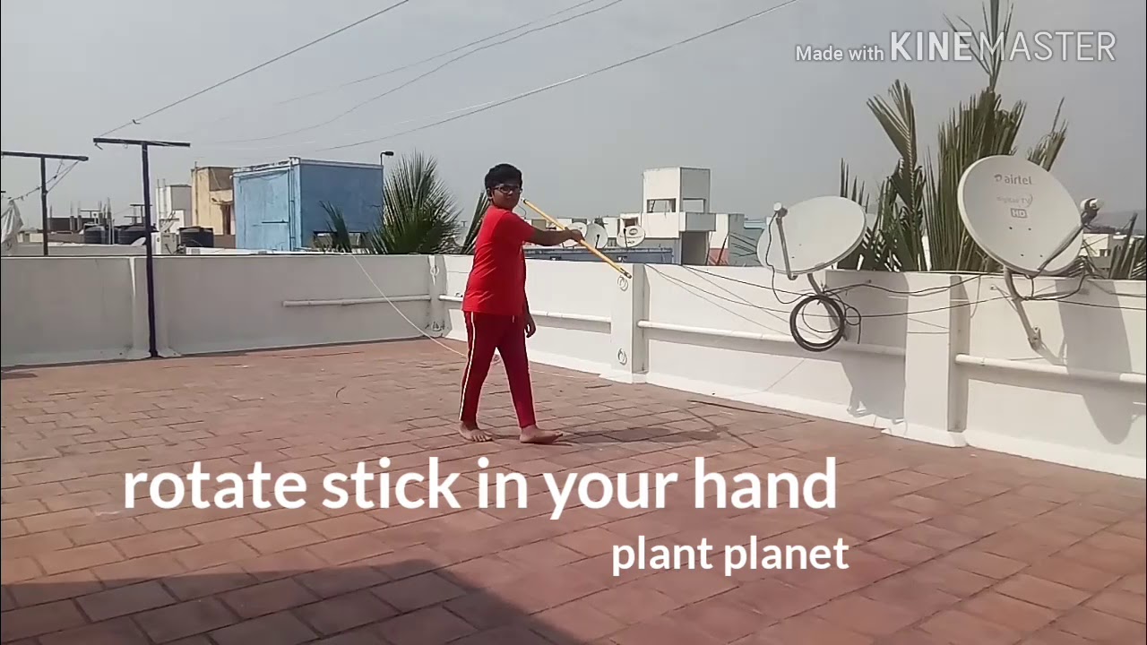 Spin a stick in one hand. Simple tutorial - YouTube