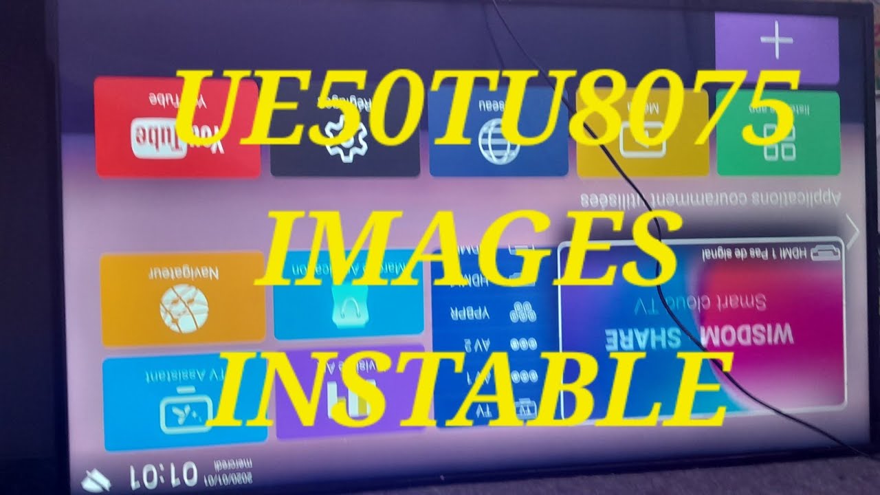 123 SOLUTION IMAGE INSTABLE SMART TV SAMSUNG UE50TU8075 - YouTube