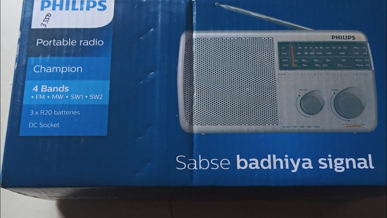 Philips champion RL 384 94 2024 best four band radio review - YouTube