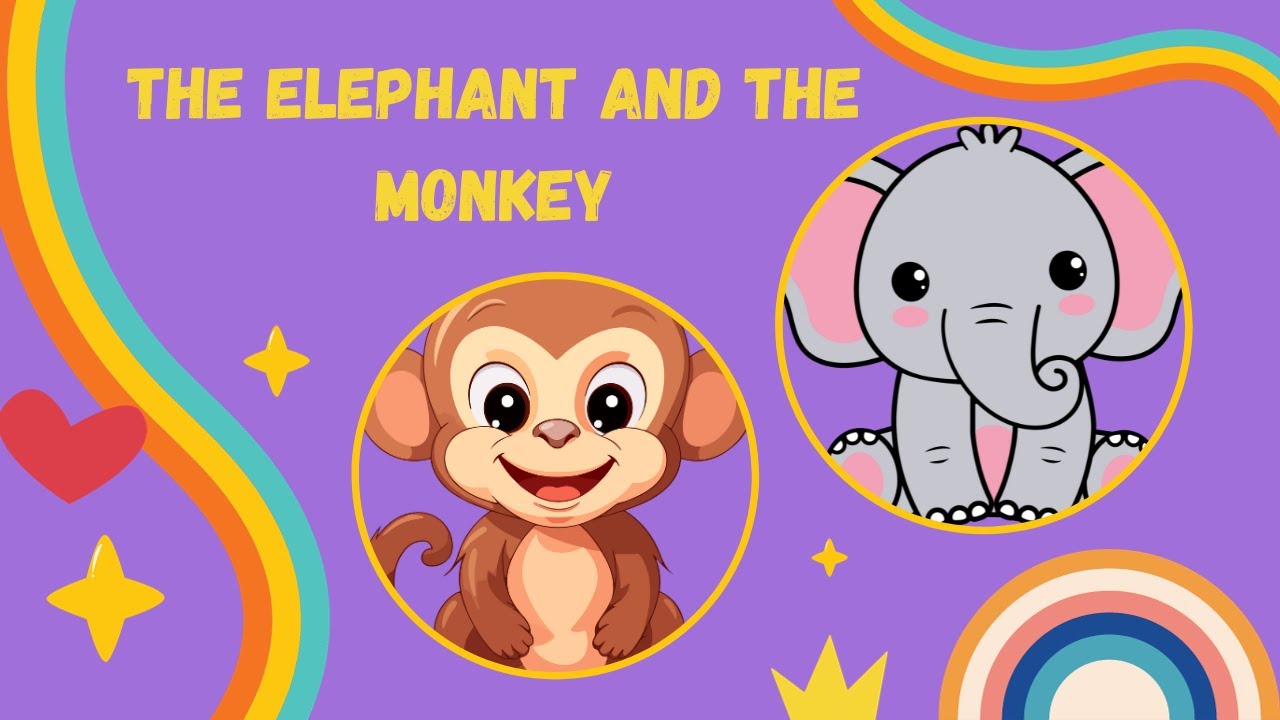 Children's story - The Monkey and the Elephant #kidsstories # ...