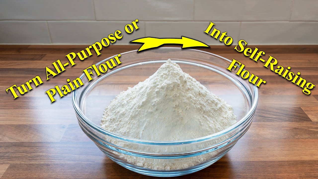 Convert All-Purpose or Plain flour into Self-Raising flour - YouTube