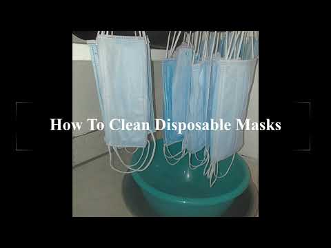 How To Wash Disposable Masks - YouTube