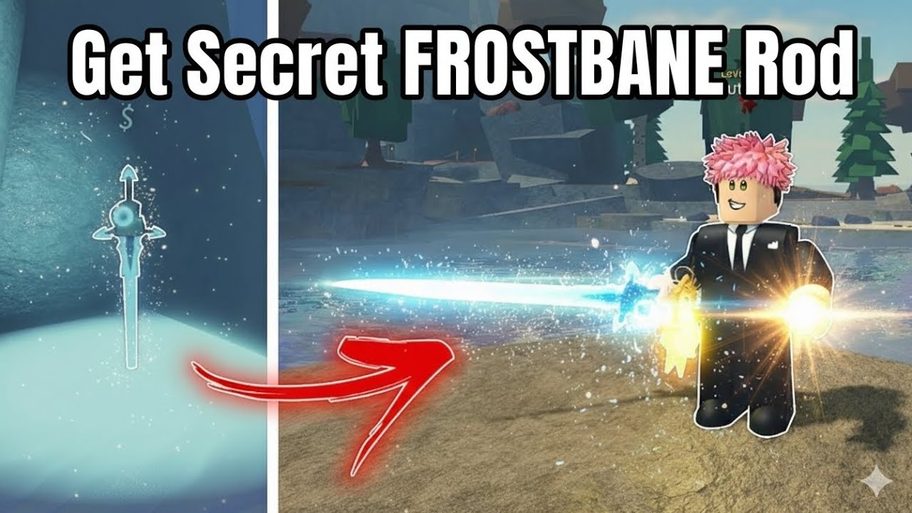 How To Get SECRET FROSTBANE ROD in Fisch Roblox! - YouTube