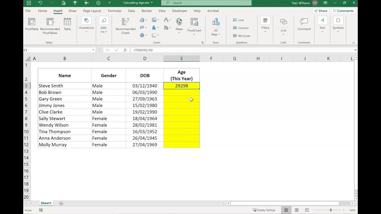 Calculating Age - YouTube