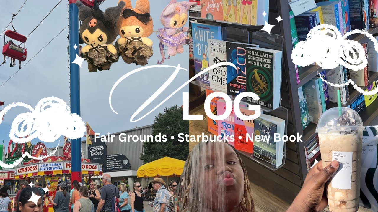 VLOG | State Fair 🎡, New Book 📕, Shopping 🛍️ and more… - YouTube