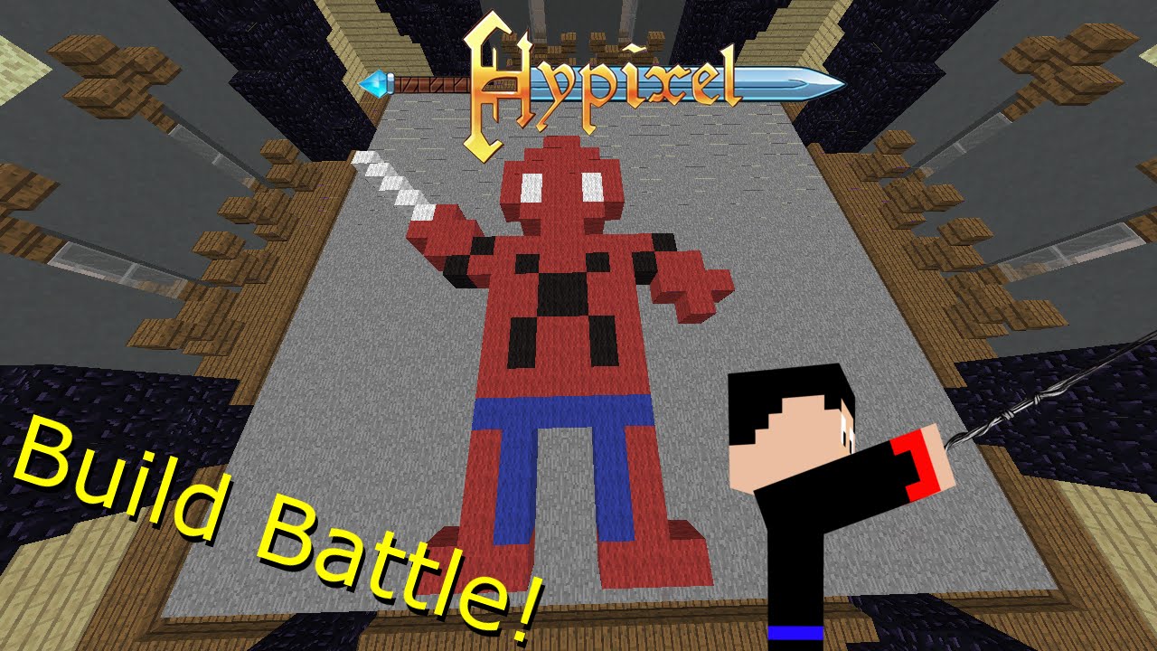 Spoderman! | Minecraft Build Battle #2 - YouTube
