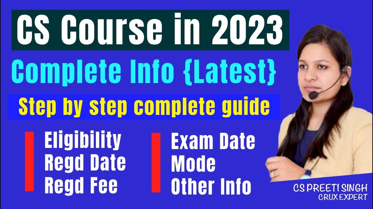 CS Course Full Detail in 2023 I CSEET Full Detail In 2023 I CS ...