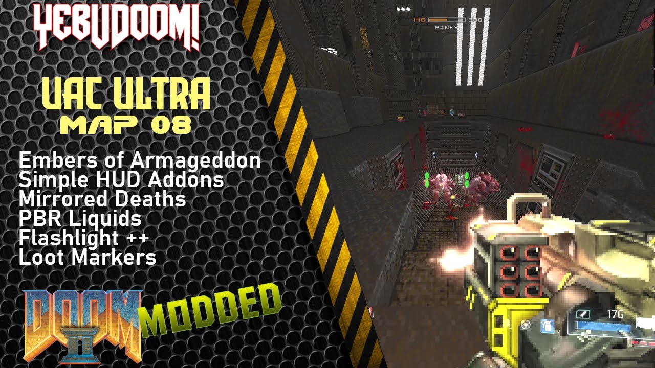 [PL] [Doom II] UAC Ultra | Map 08 | Mod: Embers of Armageddon - YouTube