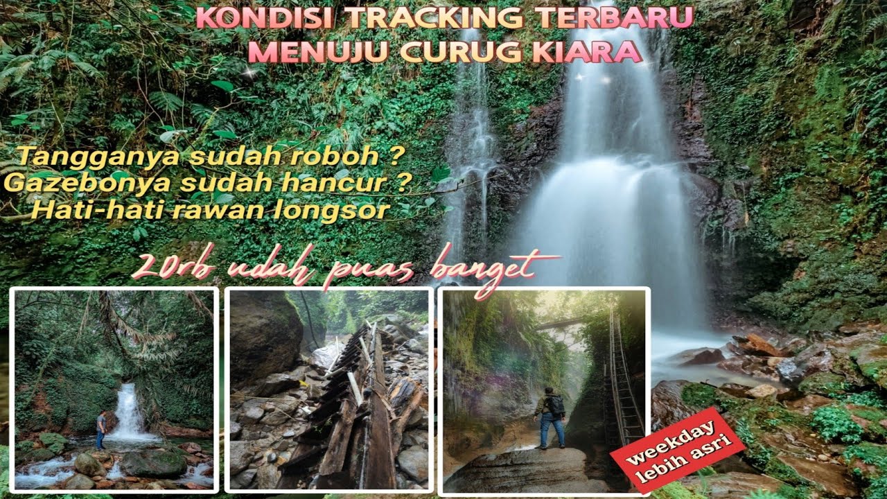 KONDISI JALUR TRACKING TERBARU MENUJU CURUG KIARA, CURUG BATU AMPAR ...
