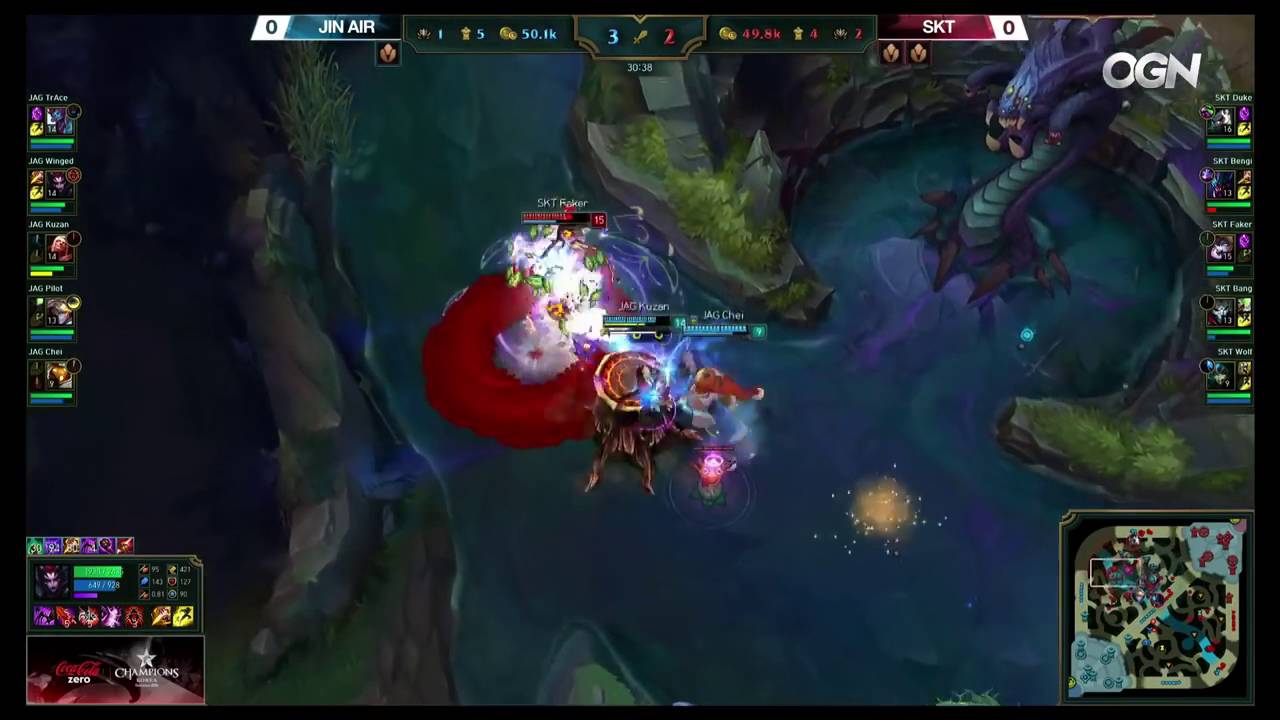 SKT vs JAG • Highlight Game 1 Week 4 Day 5 • 2016 LCK Summer - YouTube