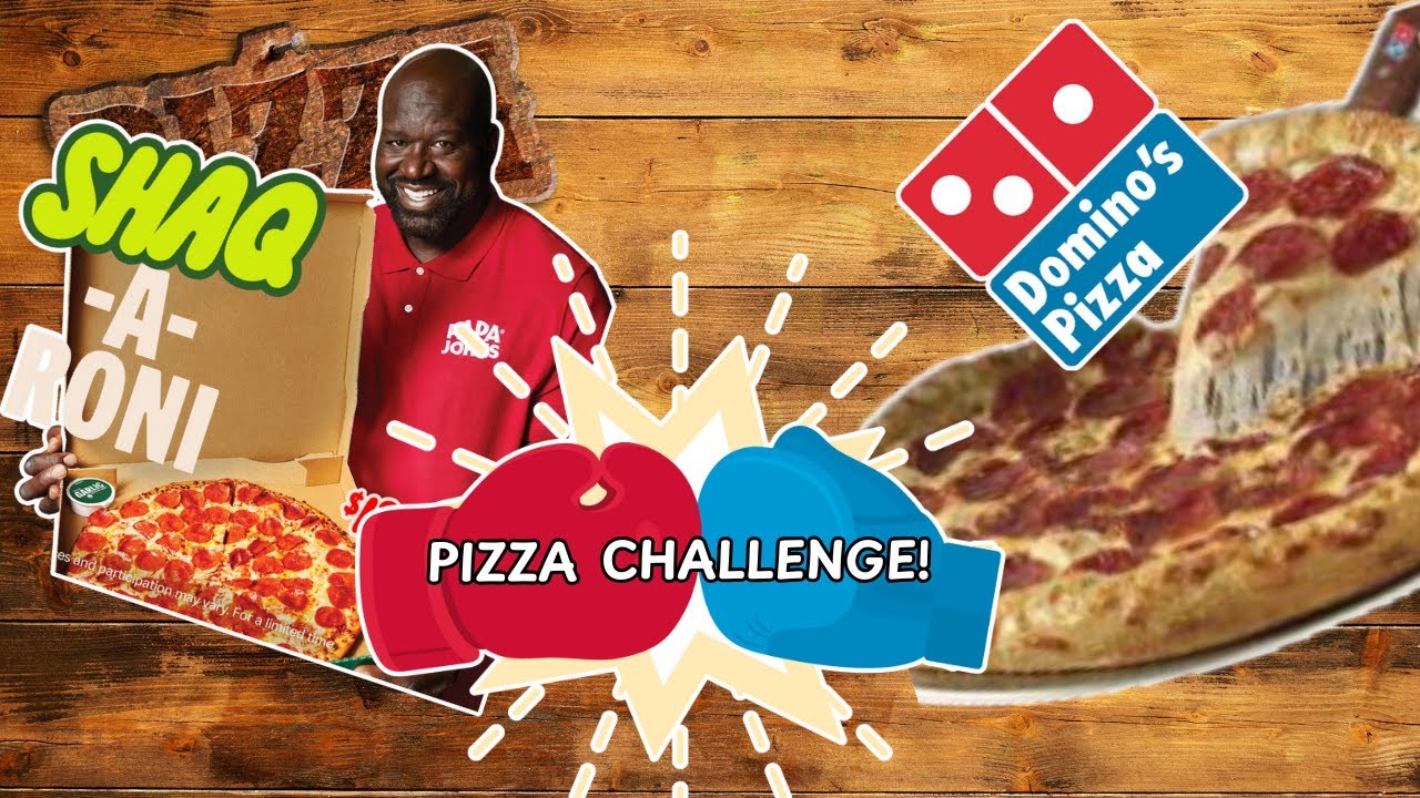 Papa John's Shaq-A-Roni vs. Domino's Ultimate Pepperoni Pizza - YouTube