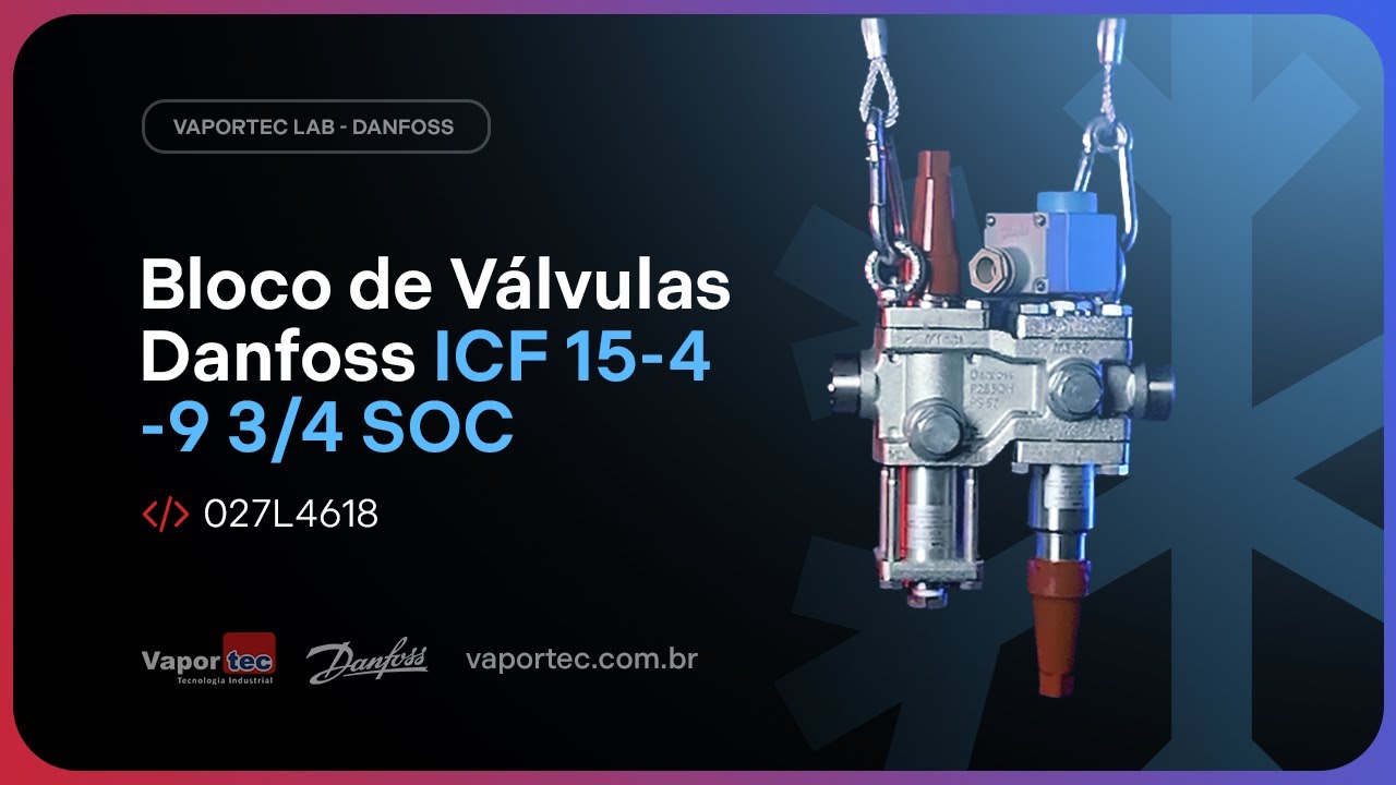 Bloco de Válvulas Danfoss ICF 15-4-9 3/4 SOC - Código 027L4618 - YouTube