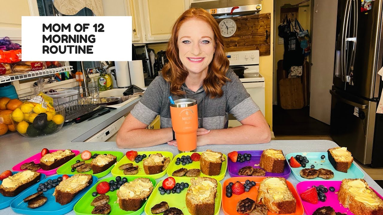 MOM OF 12 MORNING ROUTINE - YouTube